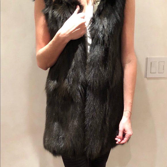 SAM. | Jackets & Coats | Sam Fox Fur Lined Coat Vest Hooded Parka ...